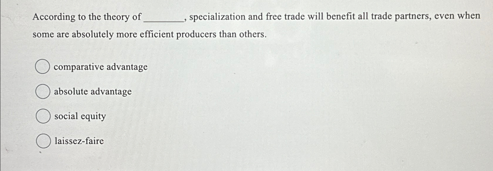 Solved According to the theory of specialization and free | Chegg.com