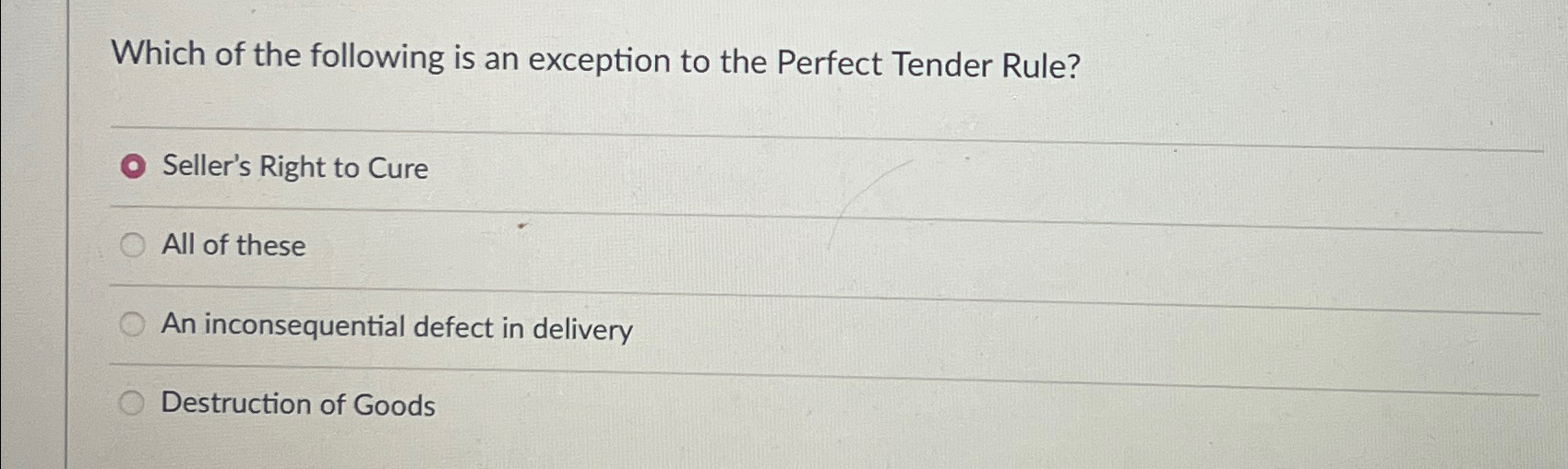 Solved Which of the following is an exception to the Perfect | Chegg.com