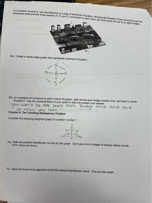 Solved For problem number 6, use the following is a map of | Chegg.com
