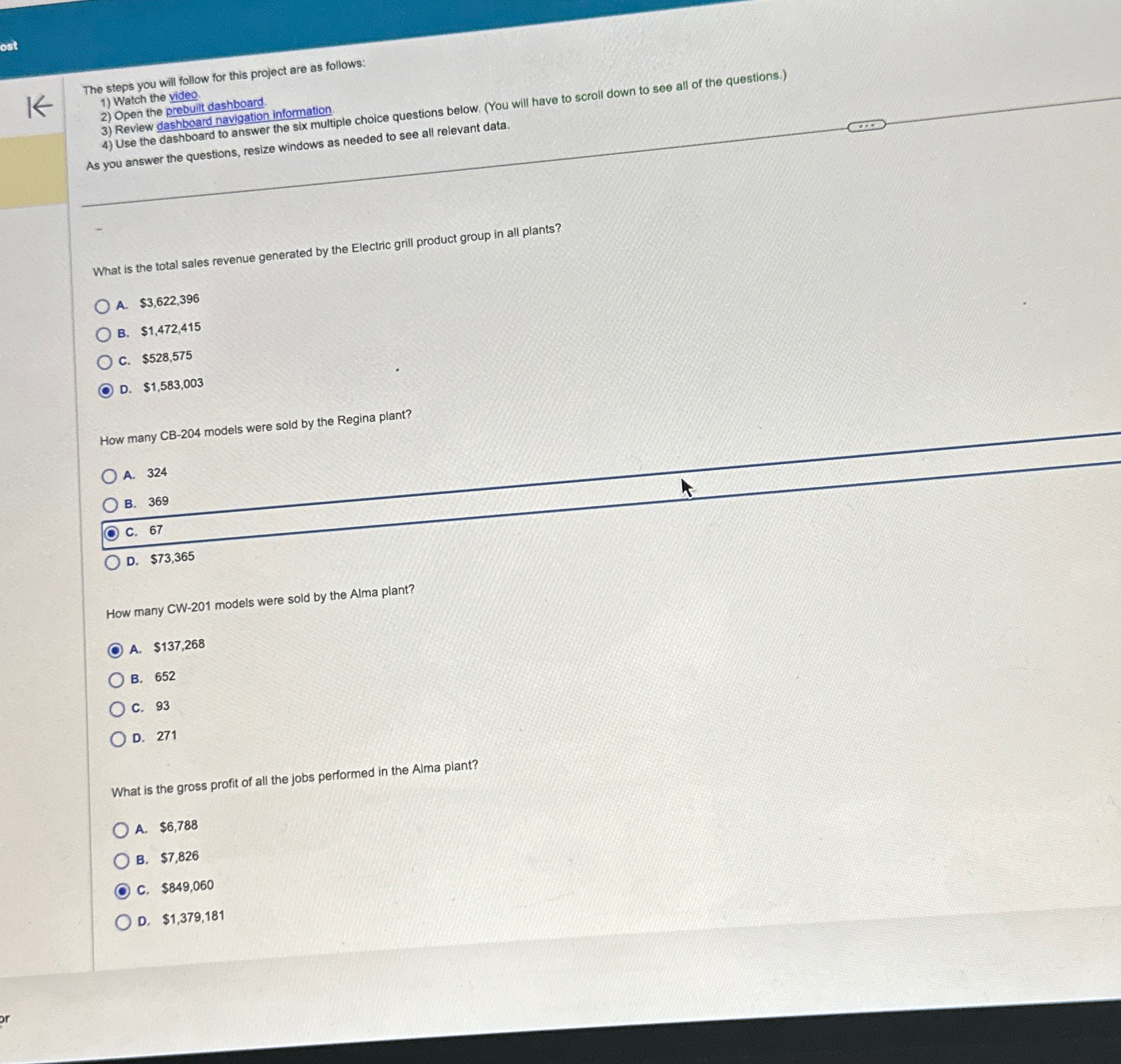 Solved The steps you will follow for this project are as | Chegg.com