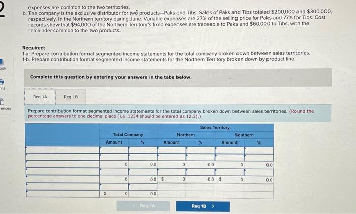 Solved Problem 6-21 (Algo) Segment Reporting and | Chegg.com