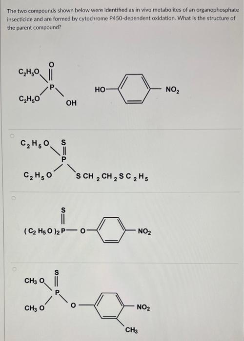 The two compounds shown below were identified as in | Chegg.com