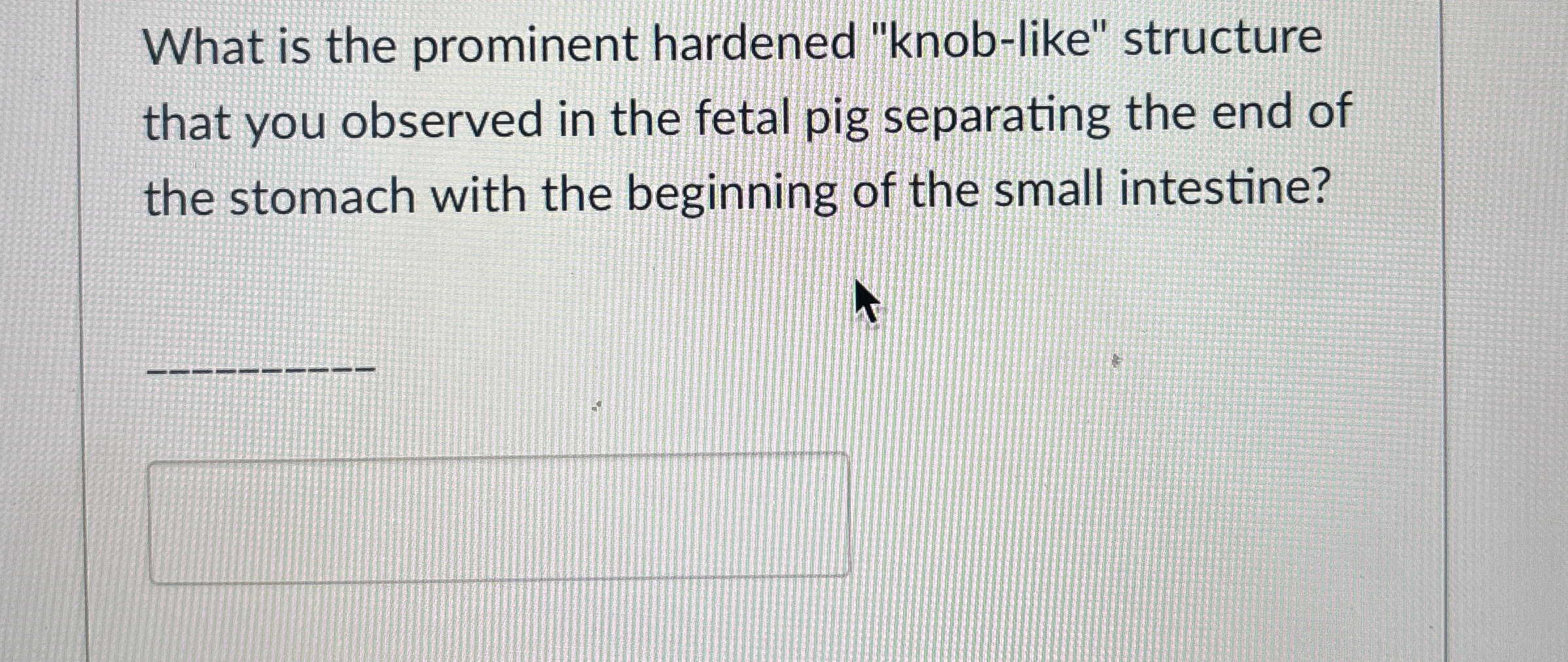 Solved What is the prominent hardened "knob-like" structure | Chegg.com