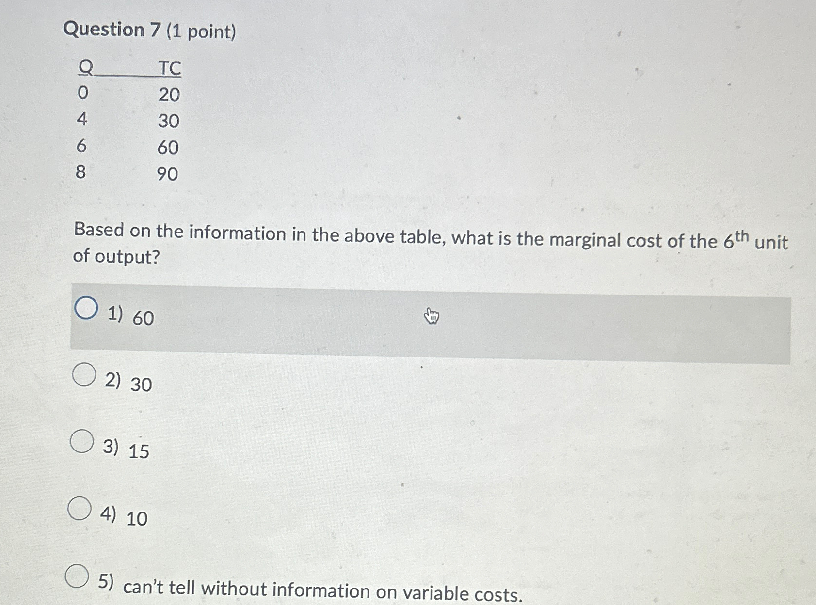 Solved Question 7 (1 | Chegg.com