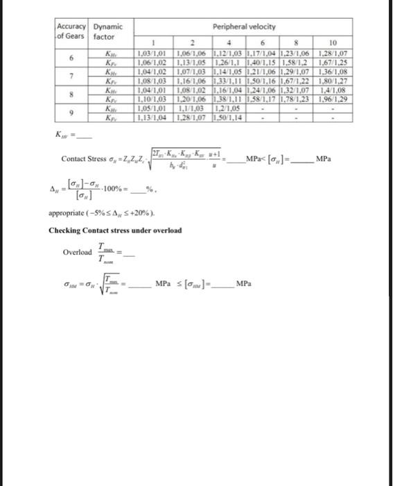 3. Calculation for Gear strength The pinion pitch | Chegg.com