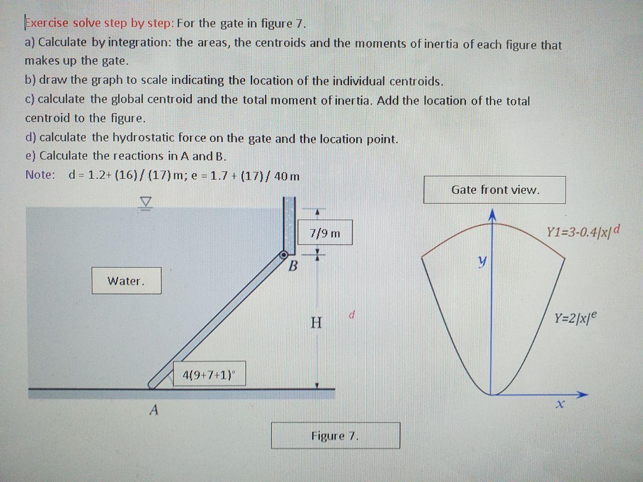 Exercise solve step by step: For the gate in figure | Chegg.com