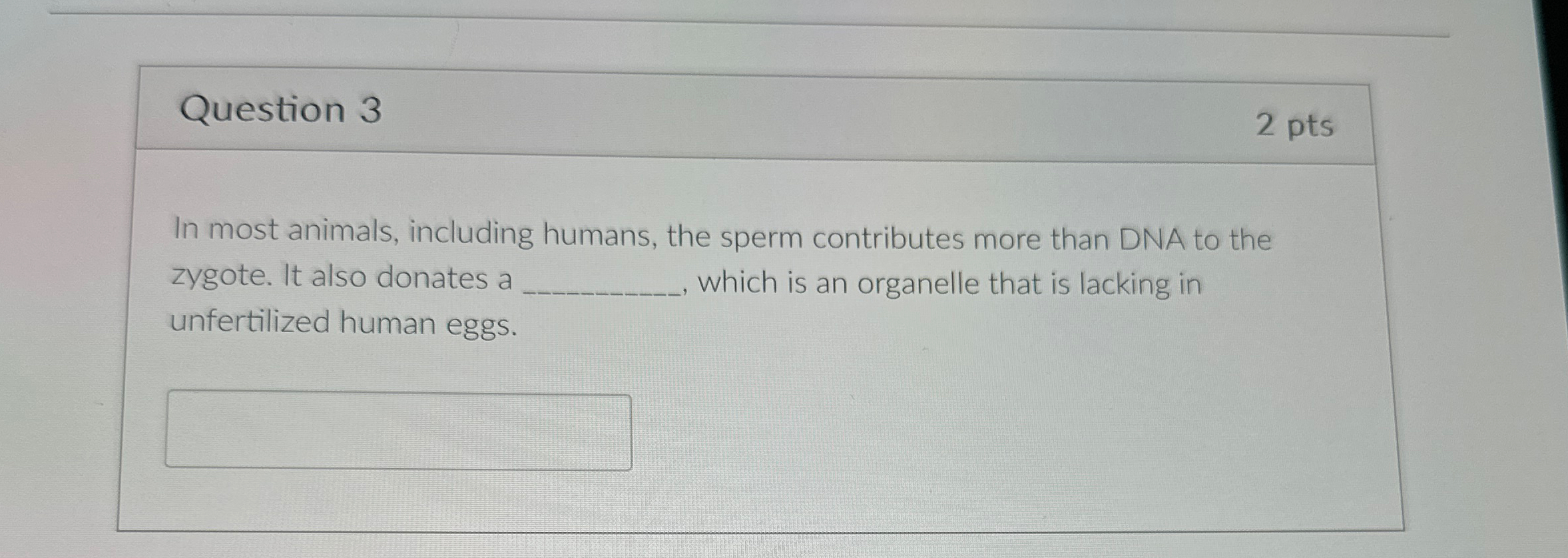 Solved Question 32 ﻿ptsIn most animals, including humans, | Chegg.com