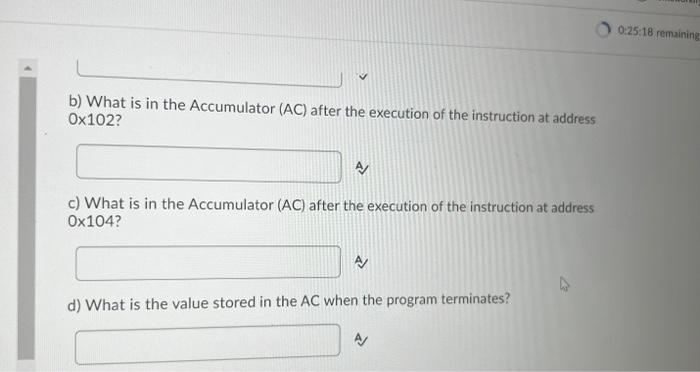 Consider the execution of the MARIE program given | Chegg.com