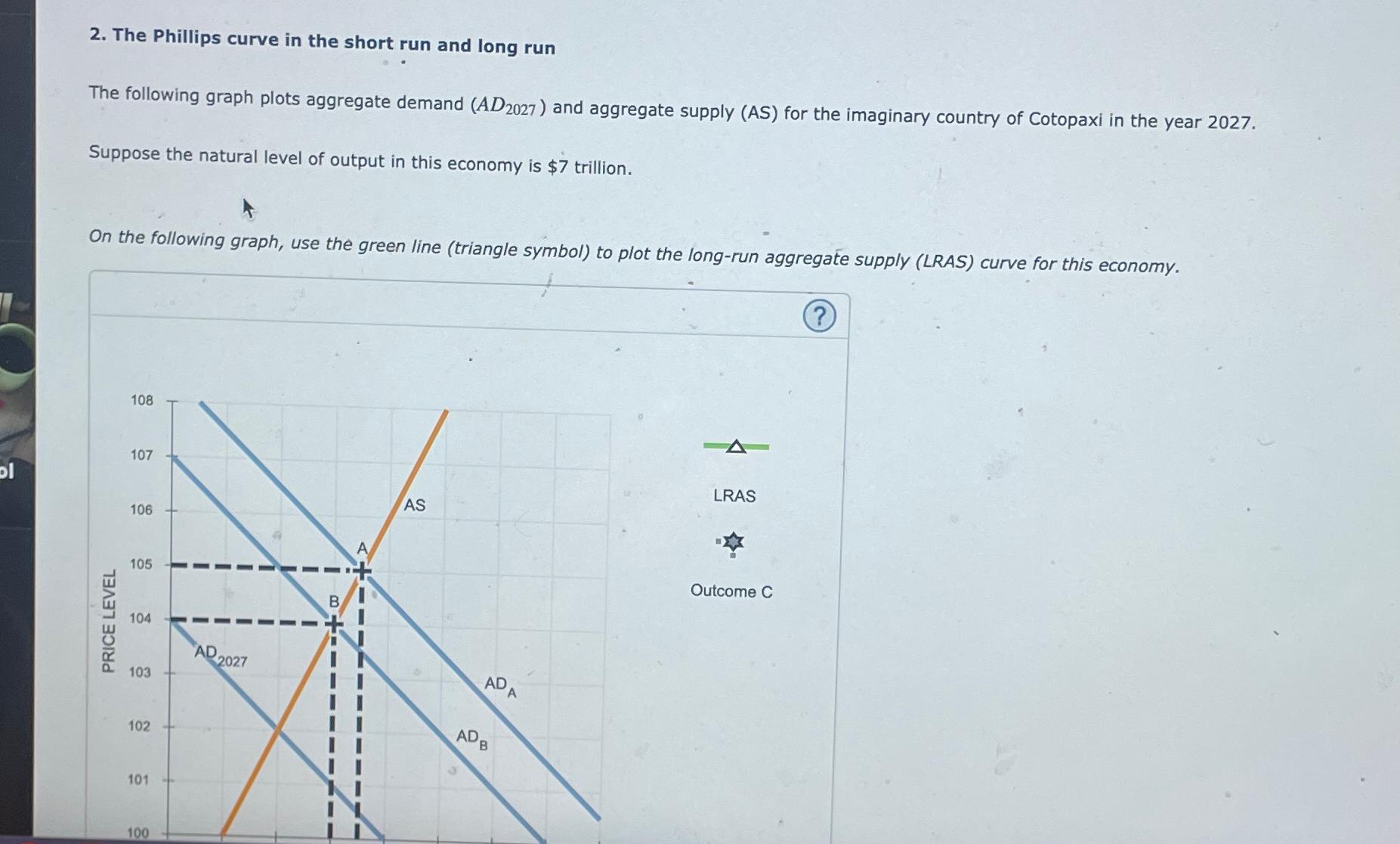 Solved The Phillips curve in the short run and long runThe | Chegg.com