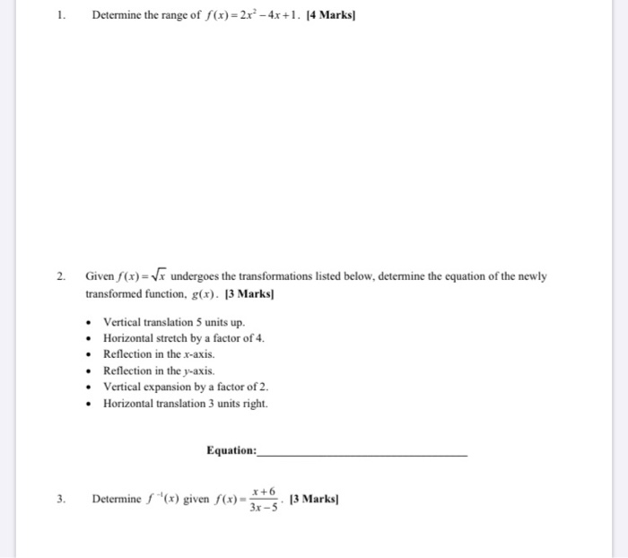 Solved Determine The Range Of F x 2x 4x 1 4 Marks Chegg solved-determine-the-range-of-f-x-2x-4x-1-4-marks-chegg