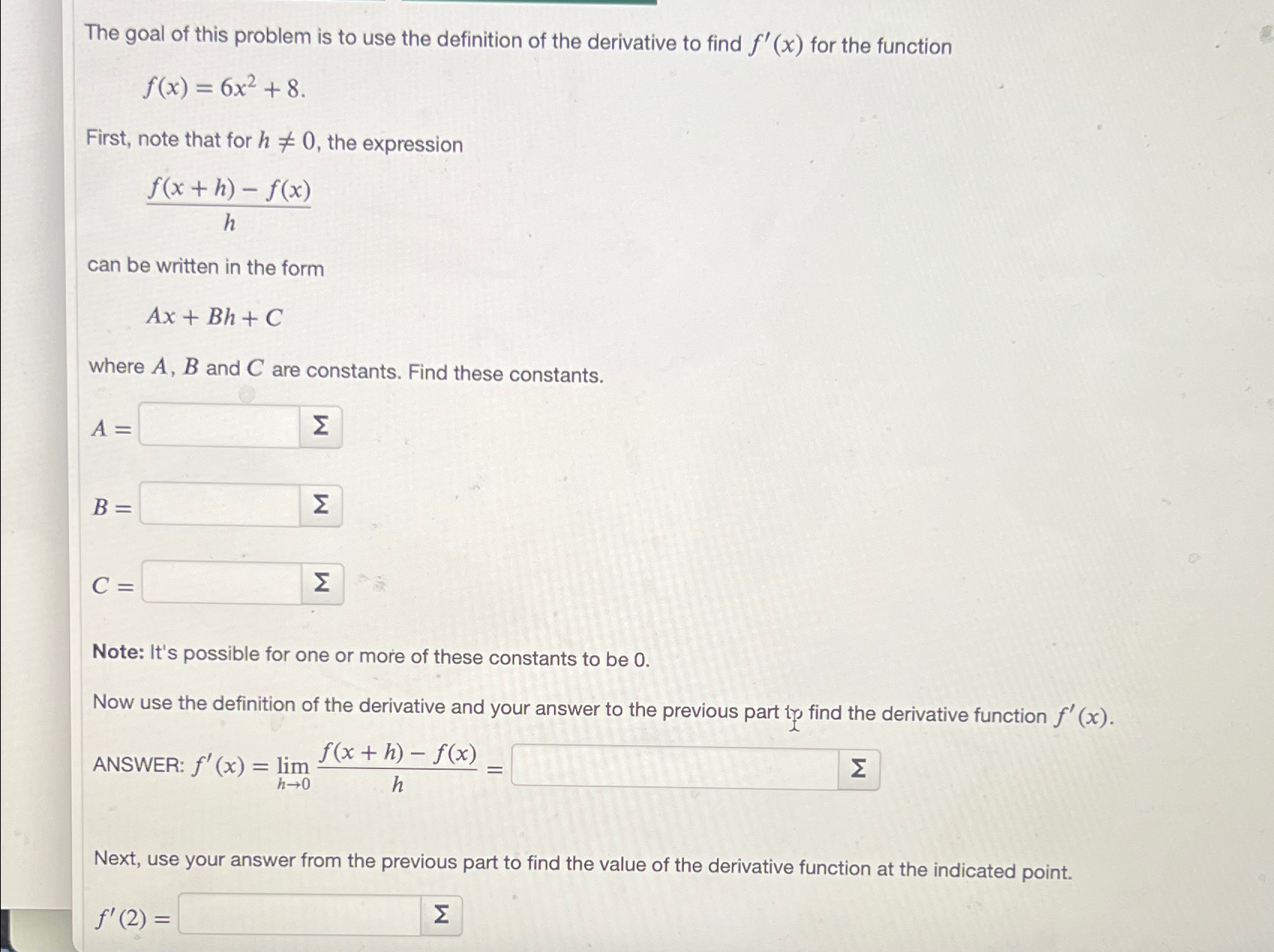Solved The goal of this problem is to use the definition of | Chegg.com
