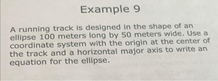 Solved A running track is designed in the shape of an | Chegg.com