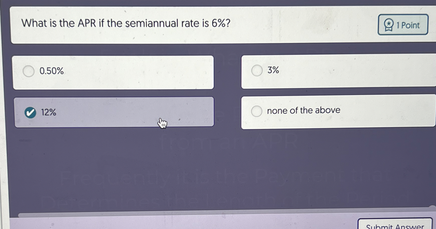 Solved What is the APR if the semiannual rate is | Chegg.com