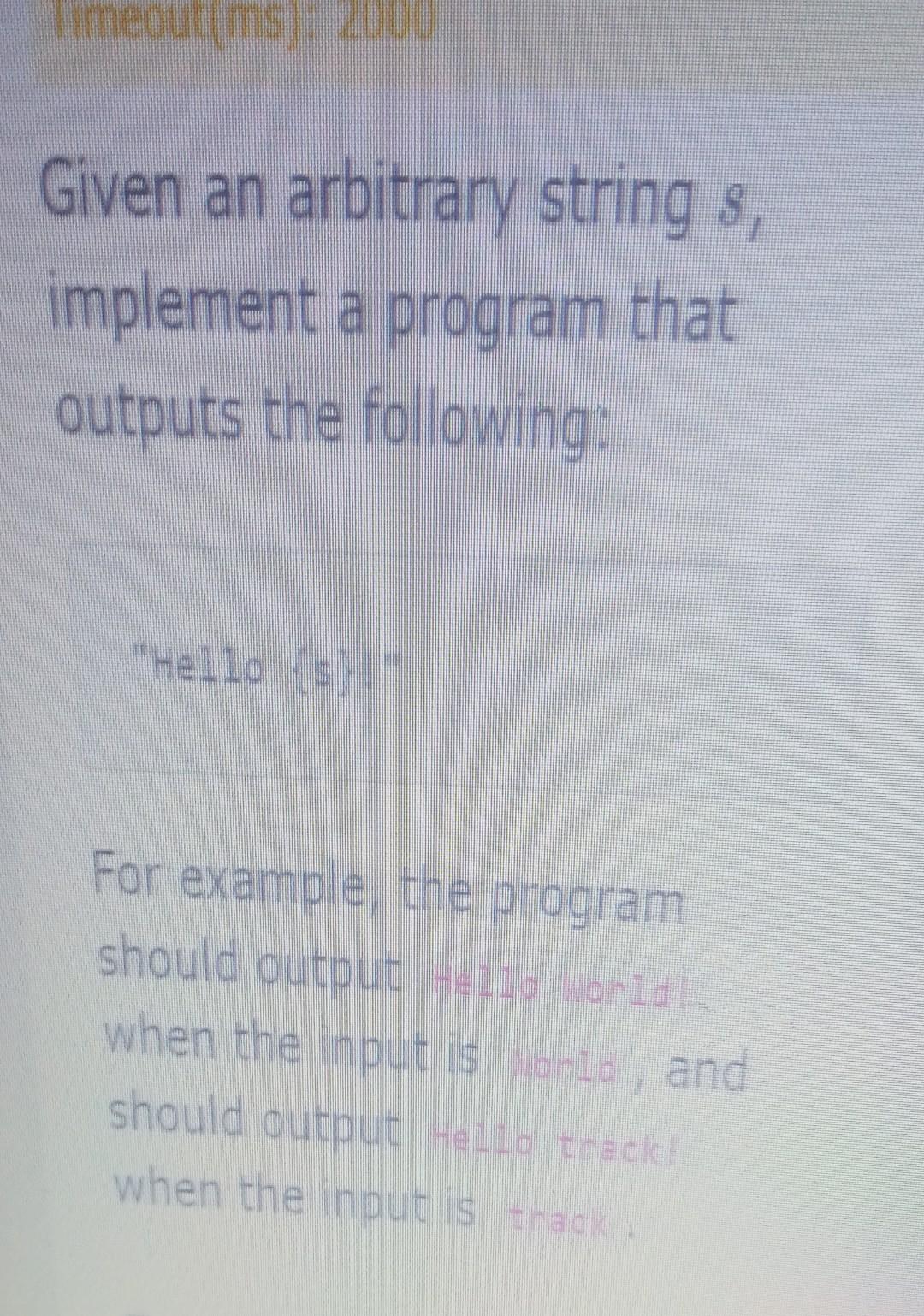 Solved meduti ms). 200 Given an arbitrary string s, | Chegg.com
