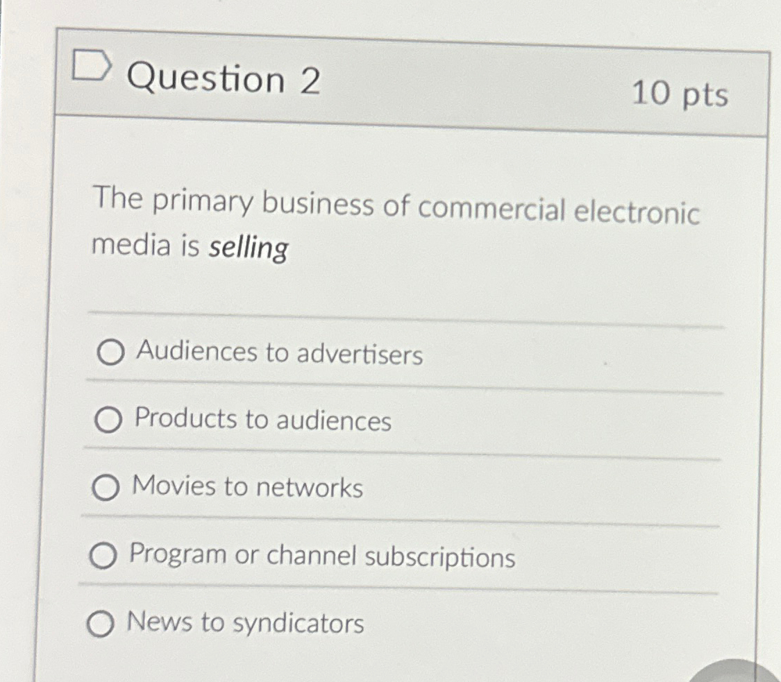 Solved Question 2The primary business of commercial | Chegg.com
