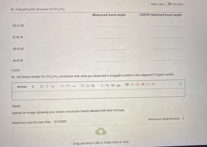 Solved Table view List view 4b. Evaluating the structure of | Chegg.com