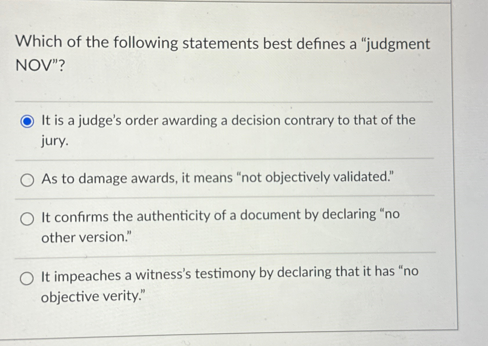 Solved Which of the following statements best defines a | Chegg.com