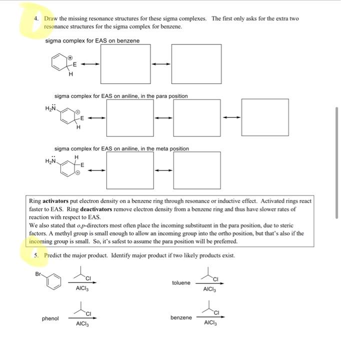 Solved 1. In the general mechanism of electrophilic aromatic | Chegg.com