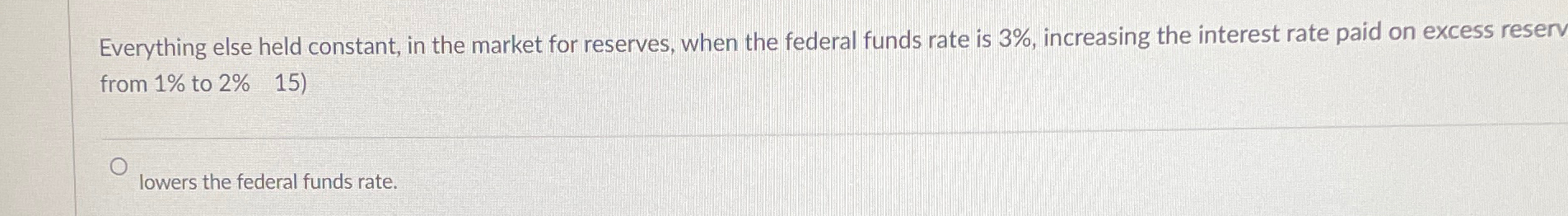 Solved Everything else held constant, in the market for | Chegg.com