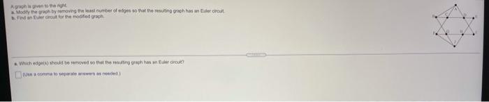 Solved Use Fleury's Algorithm to find an Euler path. D E | Chegg.com