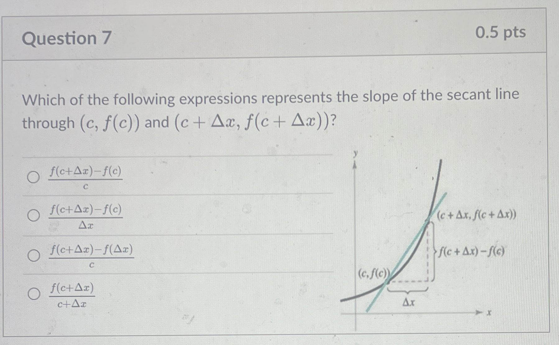 Solved Question 7Which of the following expressions | Chegg.com
