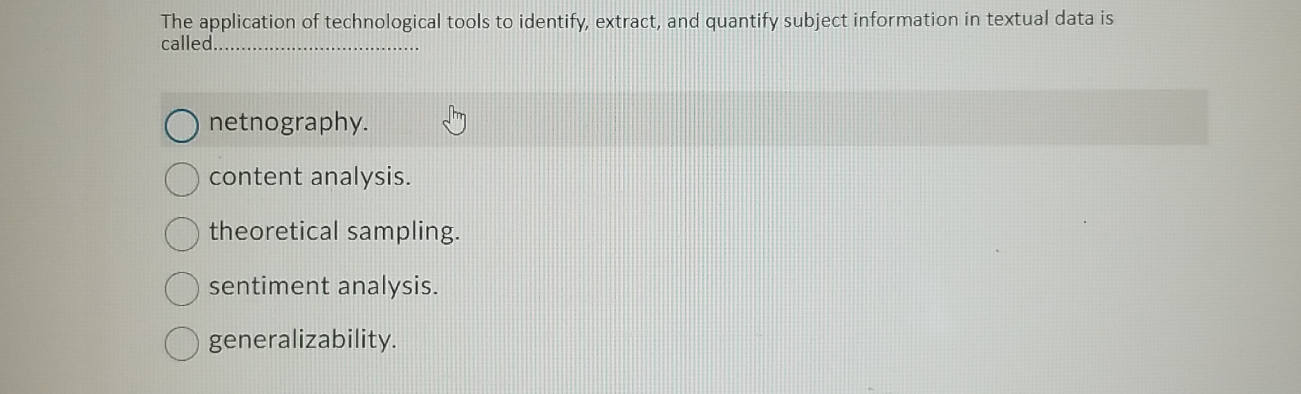 Solved The application of technological tools to identify, | Chegg.com