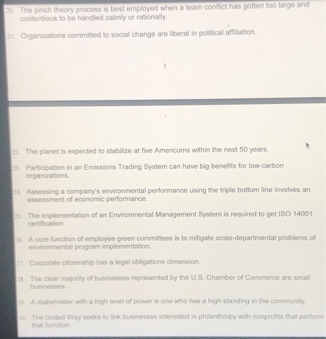 Solved 20. The pinch theory process is best employed when a | Chegg.com