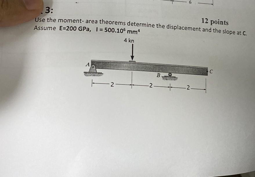 Solved Use the moment- area theorems determine the | Chegg.com