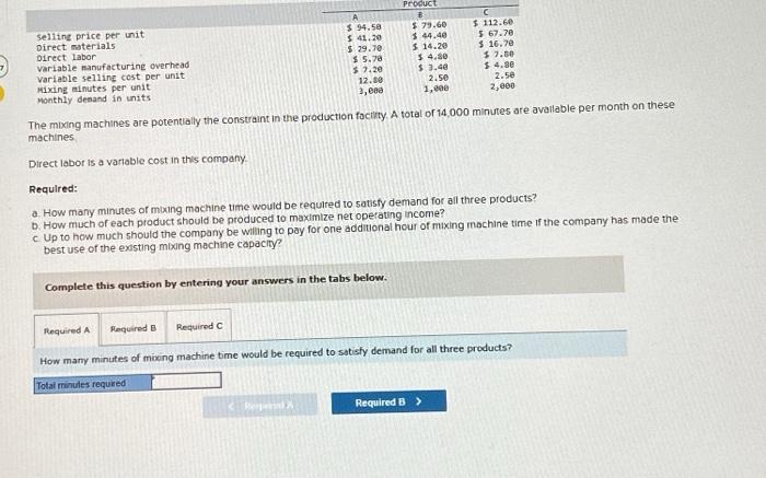 Solved Selling price per unit Direct materials Direct labor | Chegg.com