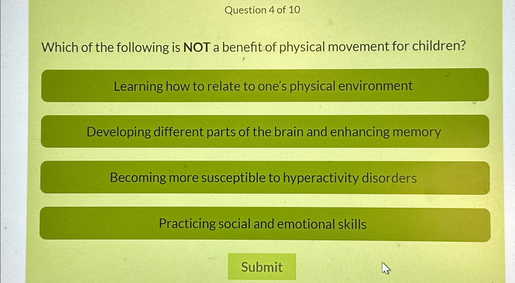 Solved Question 4 ﻿of 10which Of The Following Is Not A 