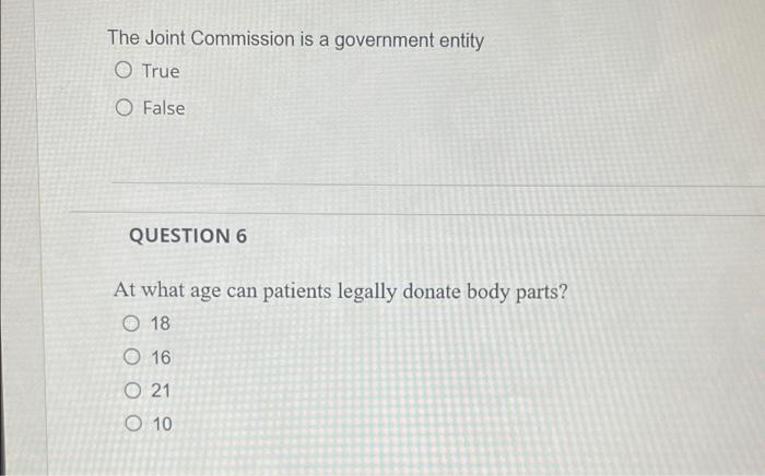 Solved QUESTION 2 The conscience clause is.... Rule overseen | Chegg.com