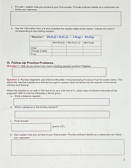 Solved Chemists refor to the reactant which limits the | Chegg.com