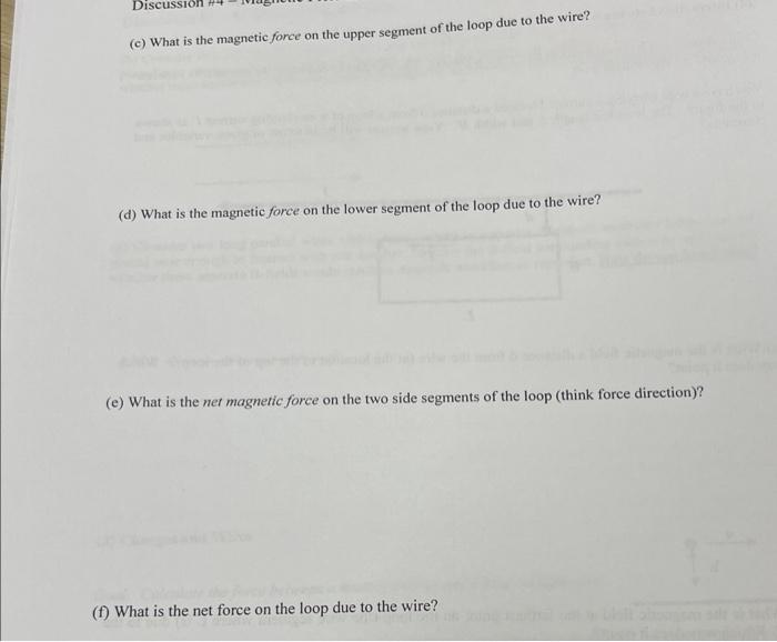 Solved (4) Interaction between a Loop and a Long Straight | Chegg.com