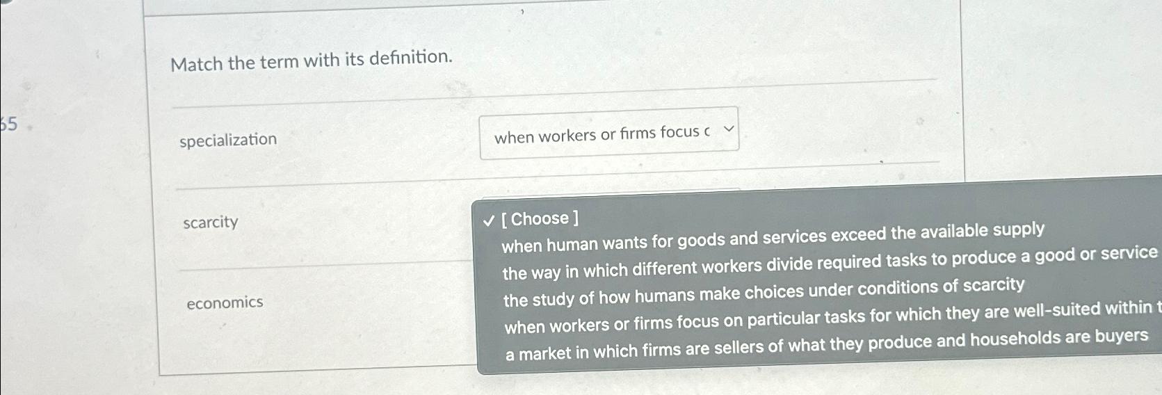 Solved Match the term with its | Chegg.com
