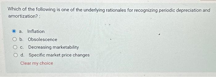 Solved Which of the following is one of the underlying | Chegg.com