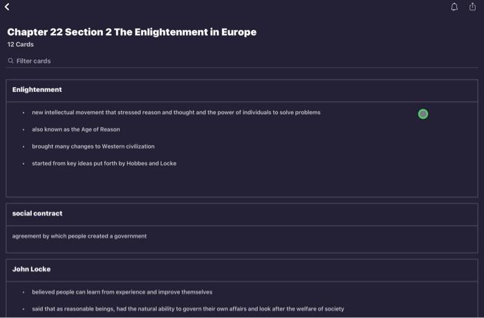 Chapter 22 Section 2 The Enlightenment in Europe 12 | Chegg.com