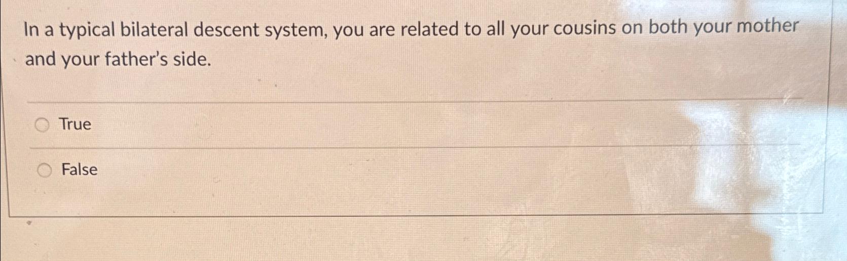 Solved In a typical bilateral descent system, you are | Chegg.com