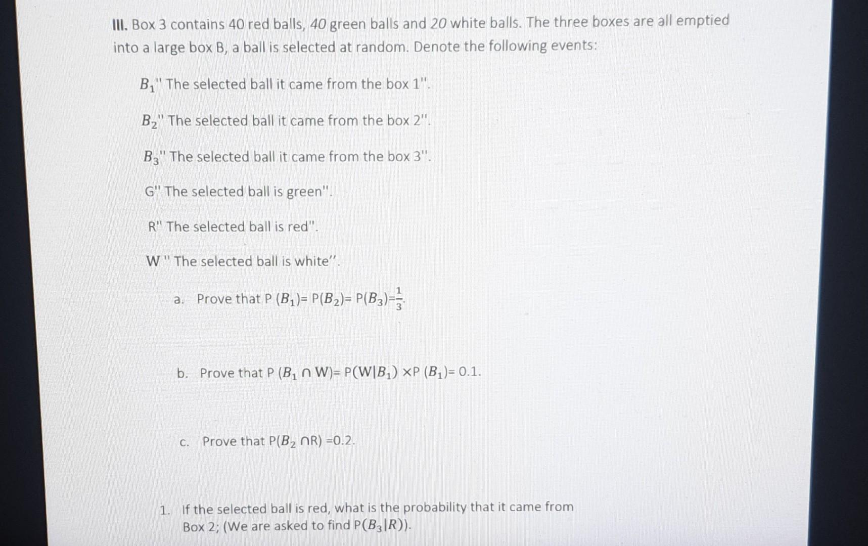 Solved Box B contains 5 red balls, 3 green balls and 6 blue | Chegg.com