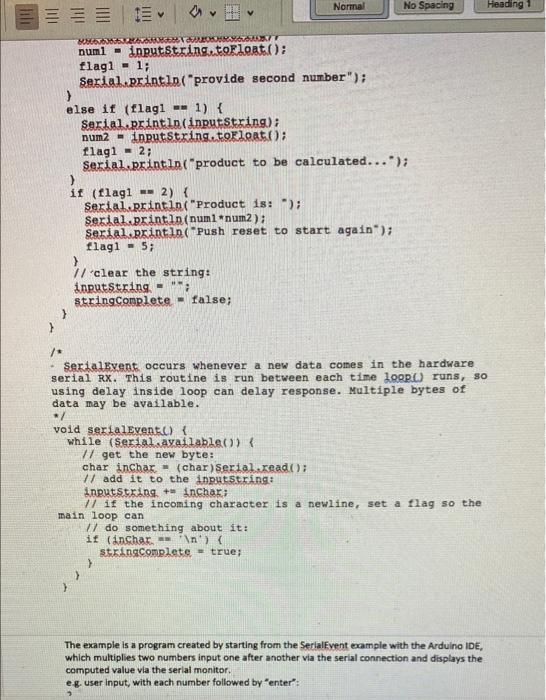 An example of interactive code for multiplying | Chegg.com
