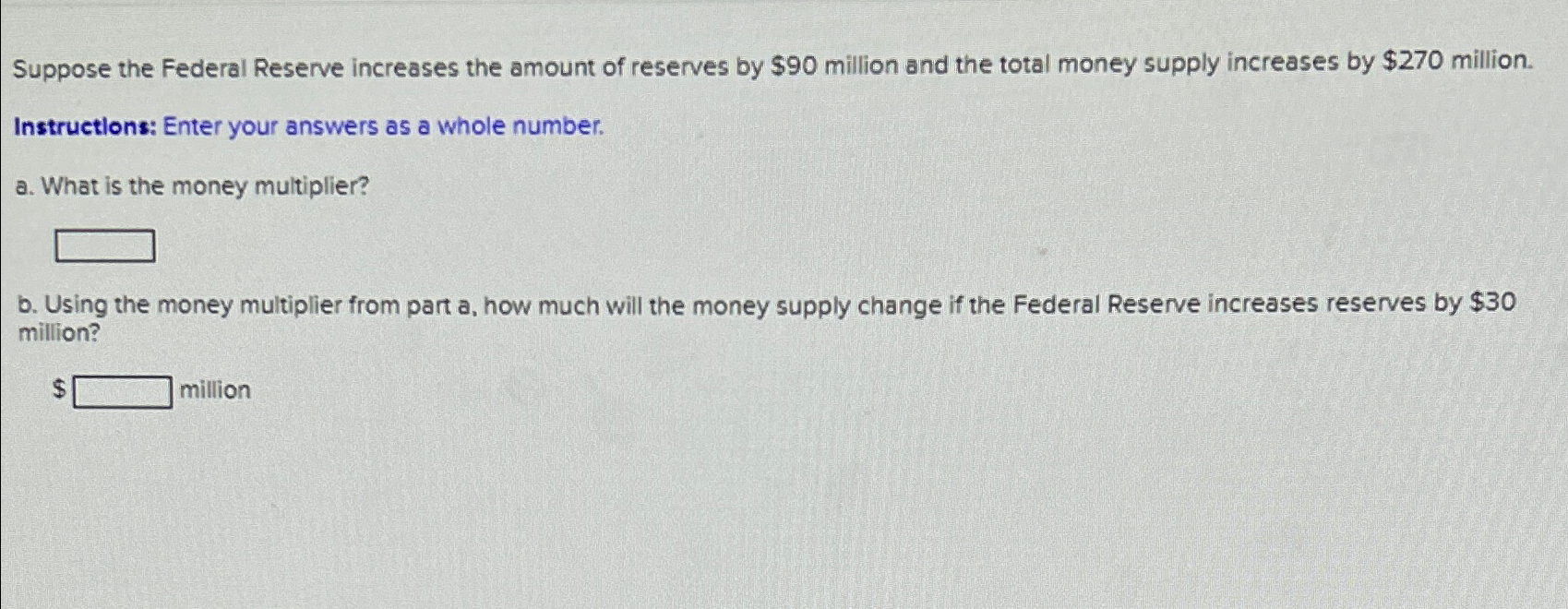 Solved Suppose the Federal Reserve increases the amount of | Chegg.com