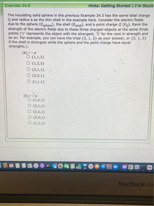 Solved Exercise 24.6 Hints: Getting Started I'm Stuck The | Chegg.com