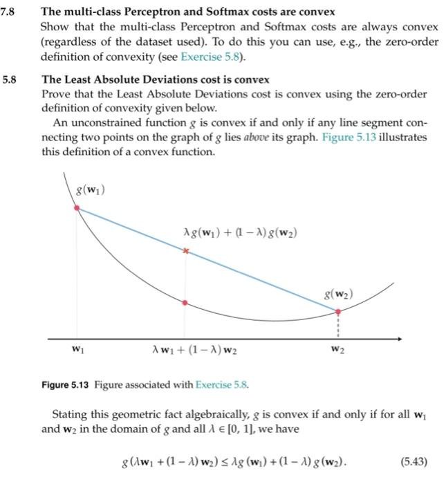 Solved The multi-class Perceptron and Softmax costs are | Chegg.com