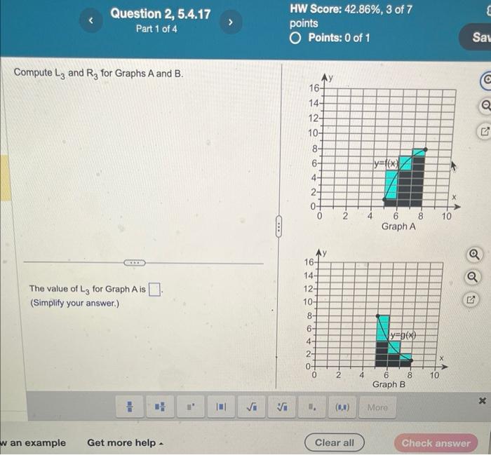 Solved Compute L3 and R3 for Graphs A and B. The value of L3 | Chegg.com