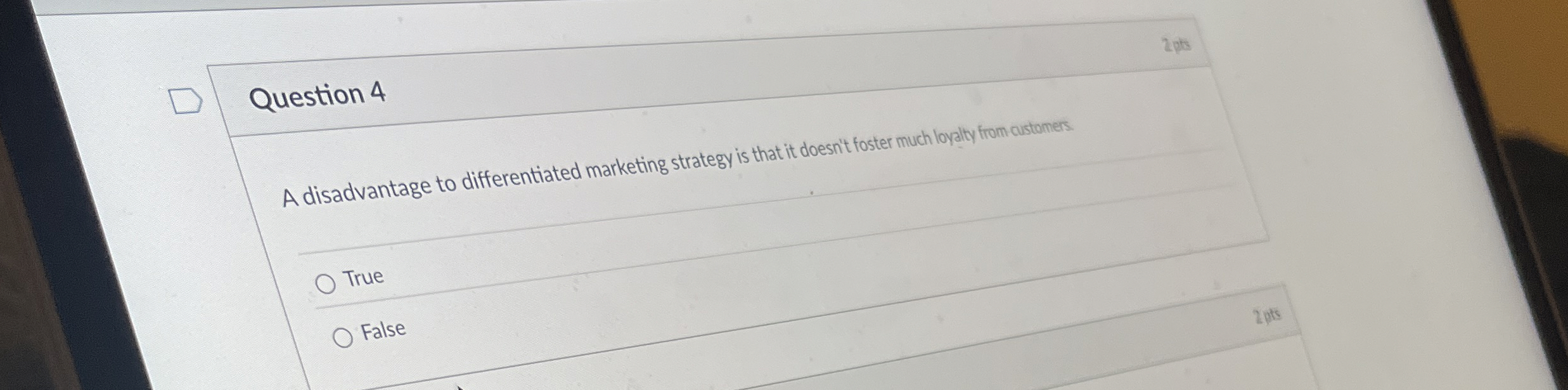 Solved Question 4A disadvantage to differentiated marketing | Chegg.com
