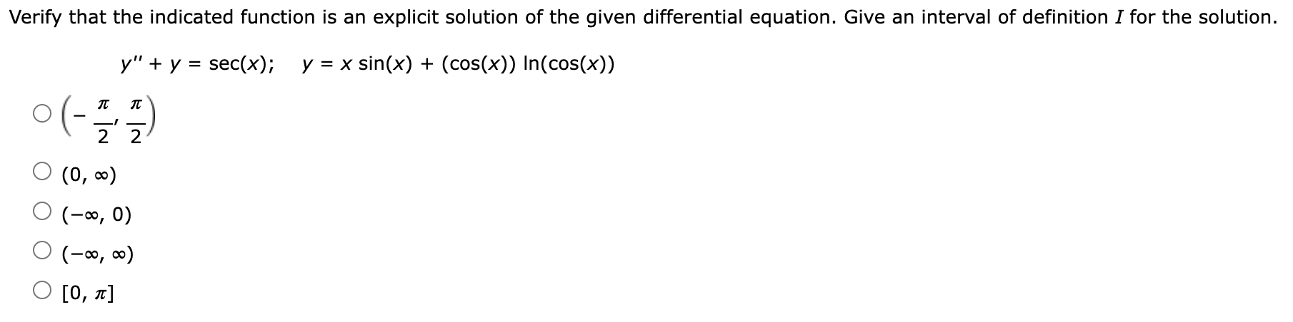 Solved Verify that the indicated function is an explicit | Chegg.com