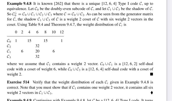 Solved Exercise 514 Verify that the weight distribution of | Chegg.com
