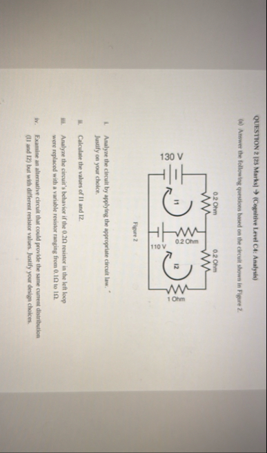 QUESTION 2 [25 ﻿Marks] → (Cognitive Level C4: | Chegg.com