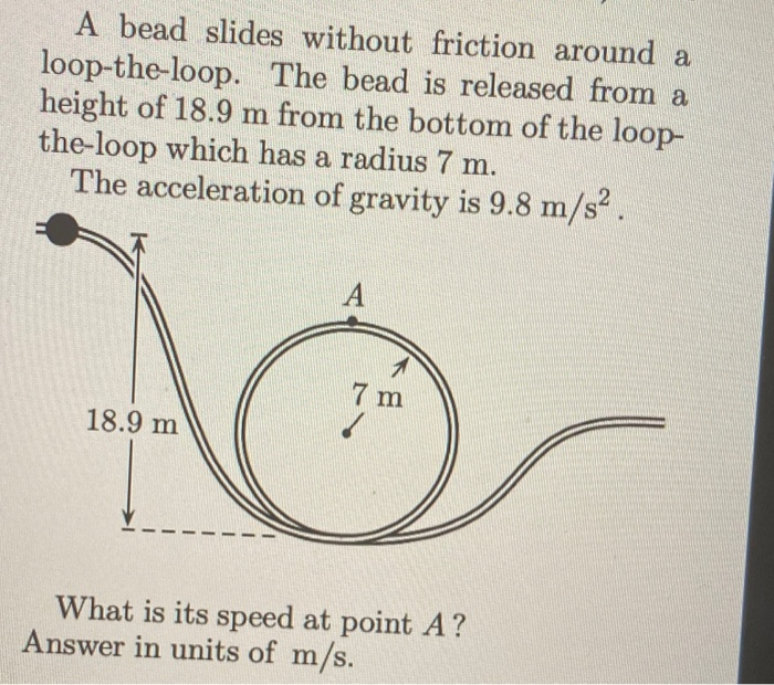 Solved A bead slides without friction around a | Chegg.com