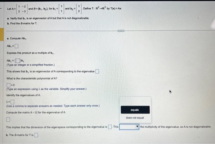 Solved Let \\( A=\\left[\\begin{array}{ll}1 & -2 \\\\ 2 & | Chegg.com