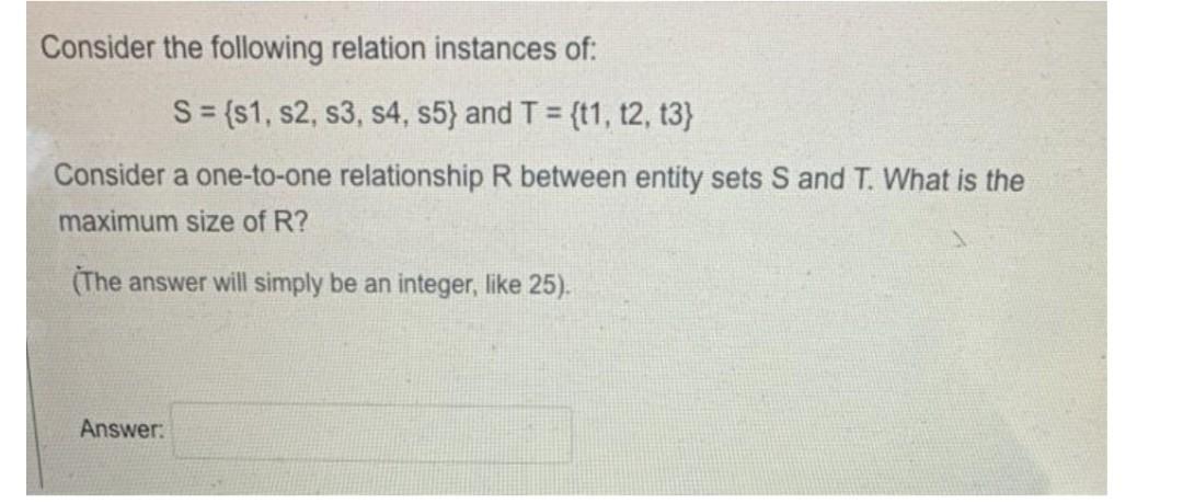 Solved Consider the following relation instances of: | Chegg.com